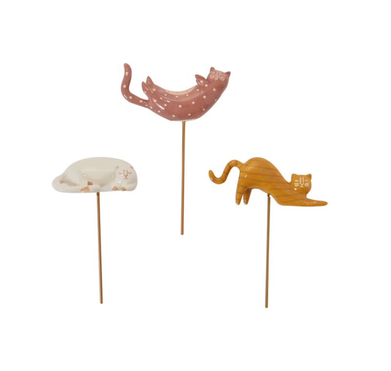 Curious Cats Plant Stick - Folia Design